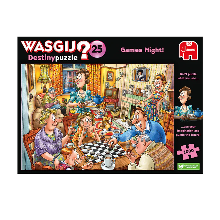 Wasgij Destiny 25 - Games Night! (1000 pieces) – Hallmark Timmins