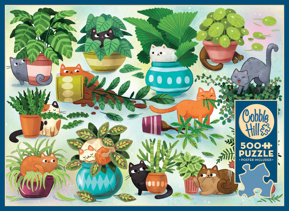 Cats vs. Plants - 500 Piece Puzzle by Cobble Hill – Hallmark Timmins