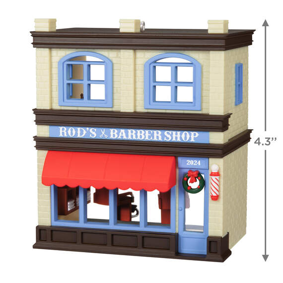 Nostalgic Houses and Shops Rod's Barbershop 2024 Ornament – Hallmark ...