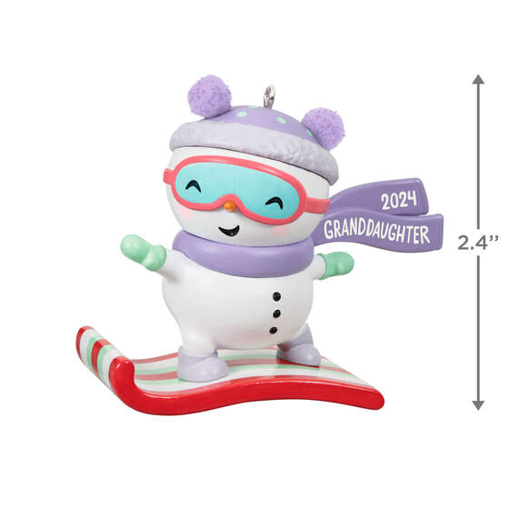 Granddaughter Snowboarding Snowman 2024 Ornament – Hallmark Timmins